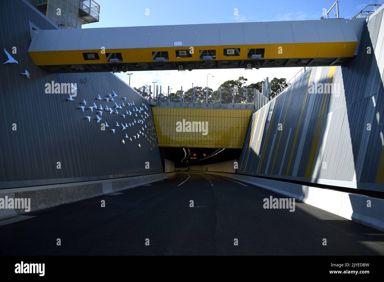 A general view an entrance to the NorthConnex tunnel at West Pennant ...