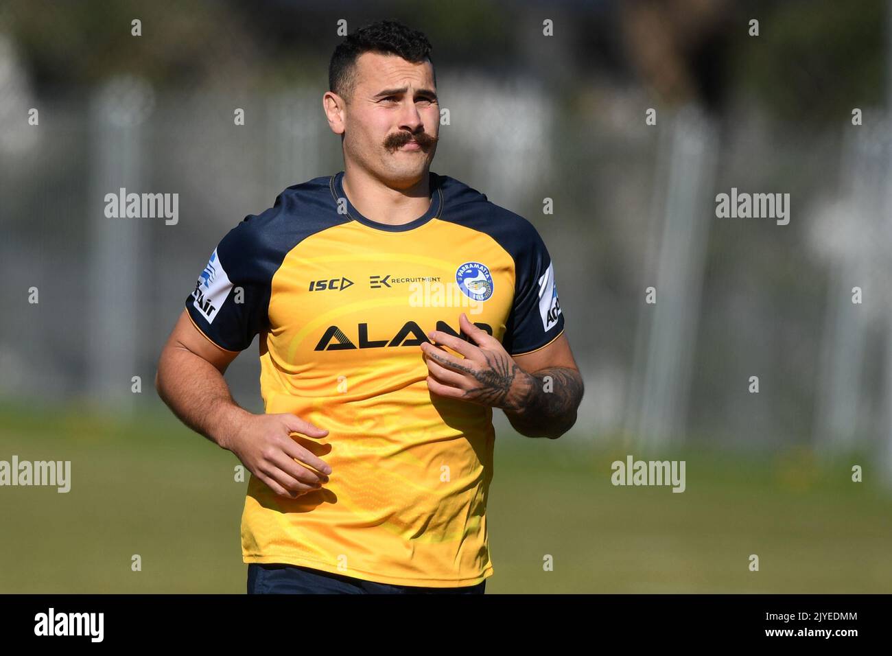 Reagan Campbell-Gillard during a Parramatta Eels NRL training session ...