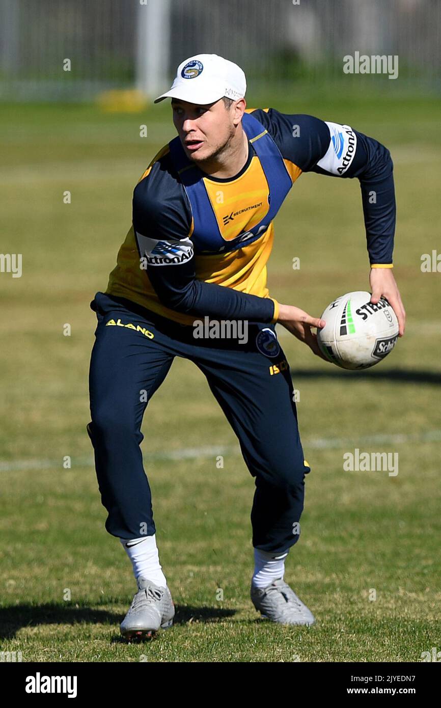 Mitchell Moses during a Parramatta Eels NRL training session at ...