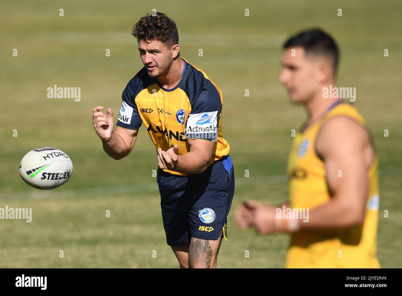 Ray Stone during a Parramatta Eels NRL training session at Kellyville ...