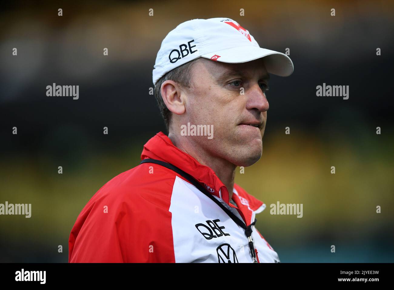 Swans coach John Longmire during a Sydney Swans AFL training session at ...