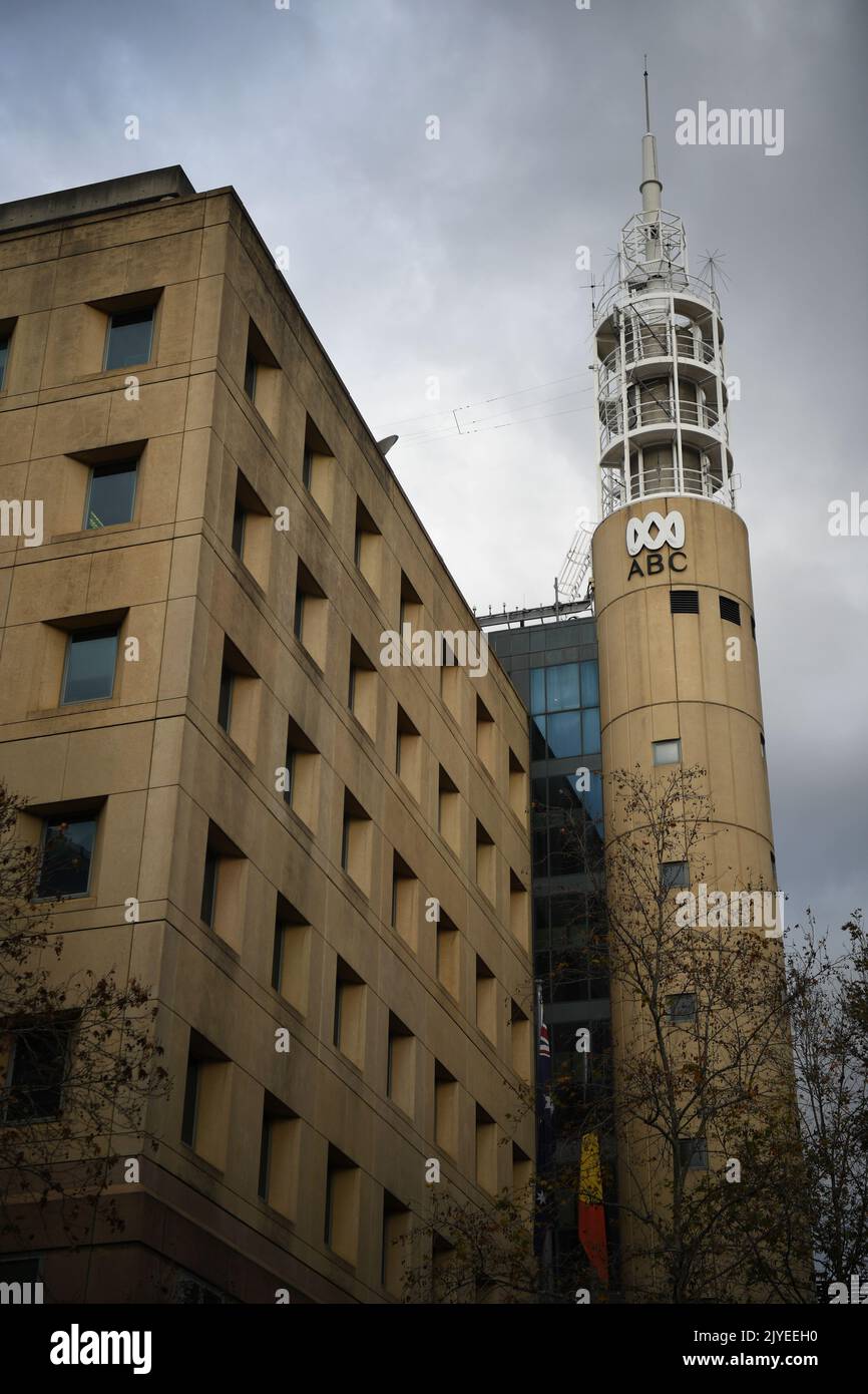 Signage at the ABC building in Sydney, Wednesday, June 24, 2020. Budget ...