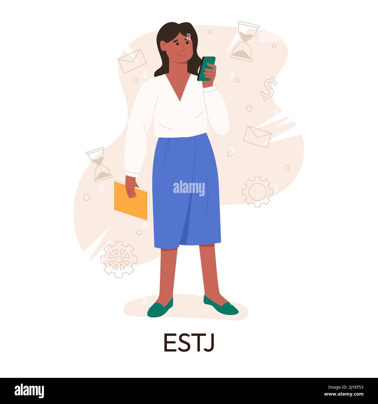 MBTI person types concept. Socionics mbti. Personality test. Flat ...