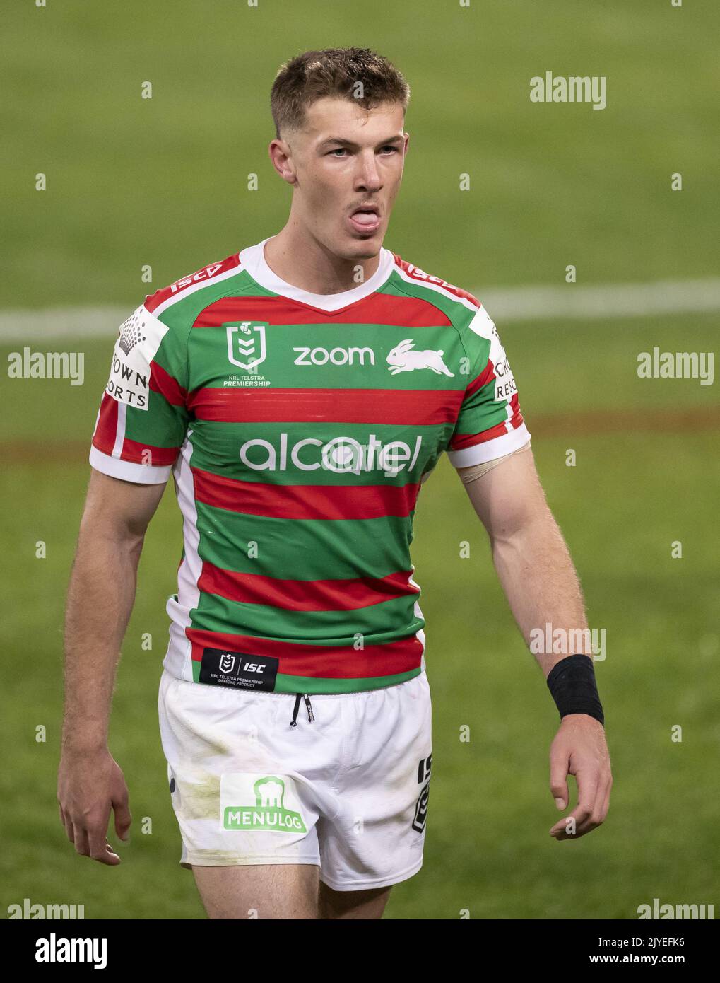 Campbell Graham of the Rabbitohs after the Round 7 NRL match between ...