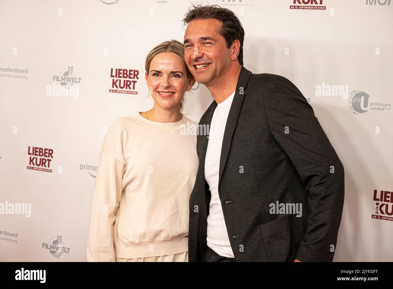 Berlin, Germany. 07th Sep, 2022. Actors Denise Zich and Andreas Elsholz ...