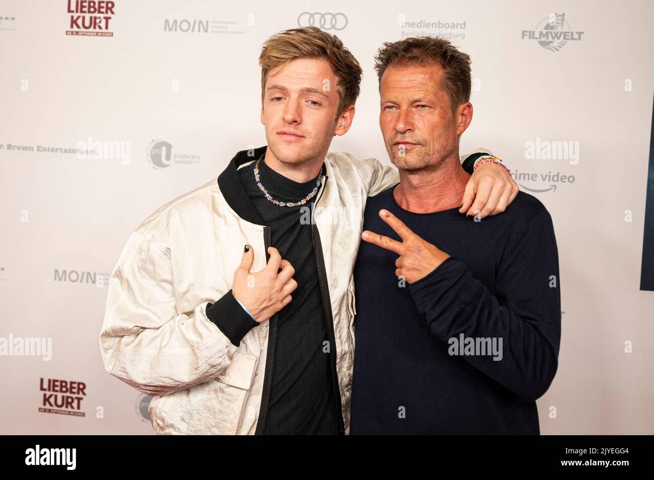 Berlin, Germany. 07th Sep, 2022. Jonas Nay (l), actor, and Til ...