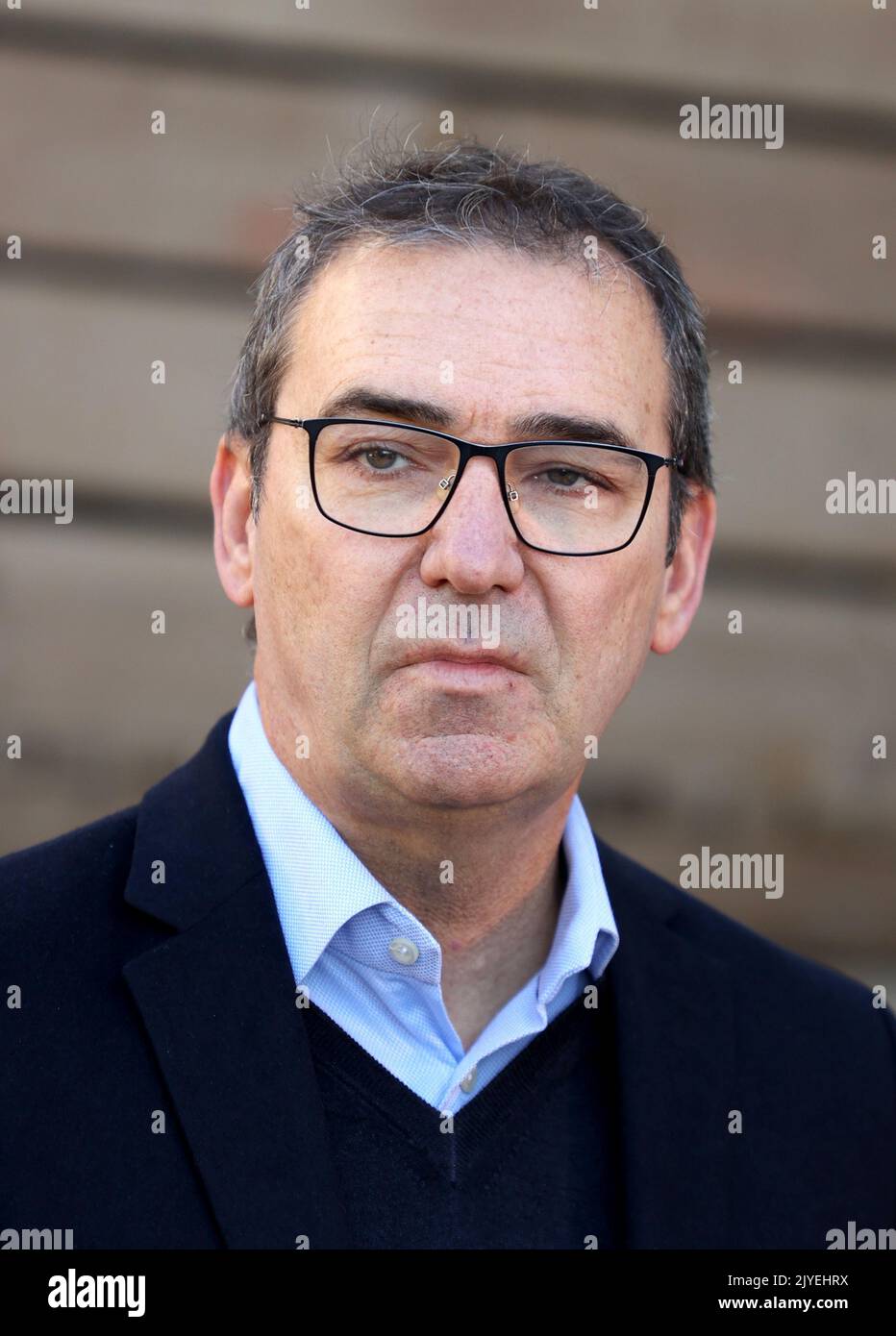 South Australian Premier Stephen Marshall is seen during a visit to ...