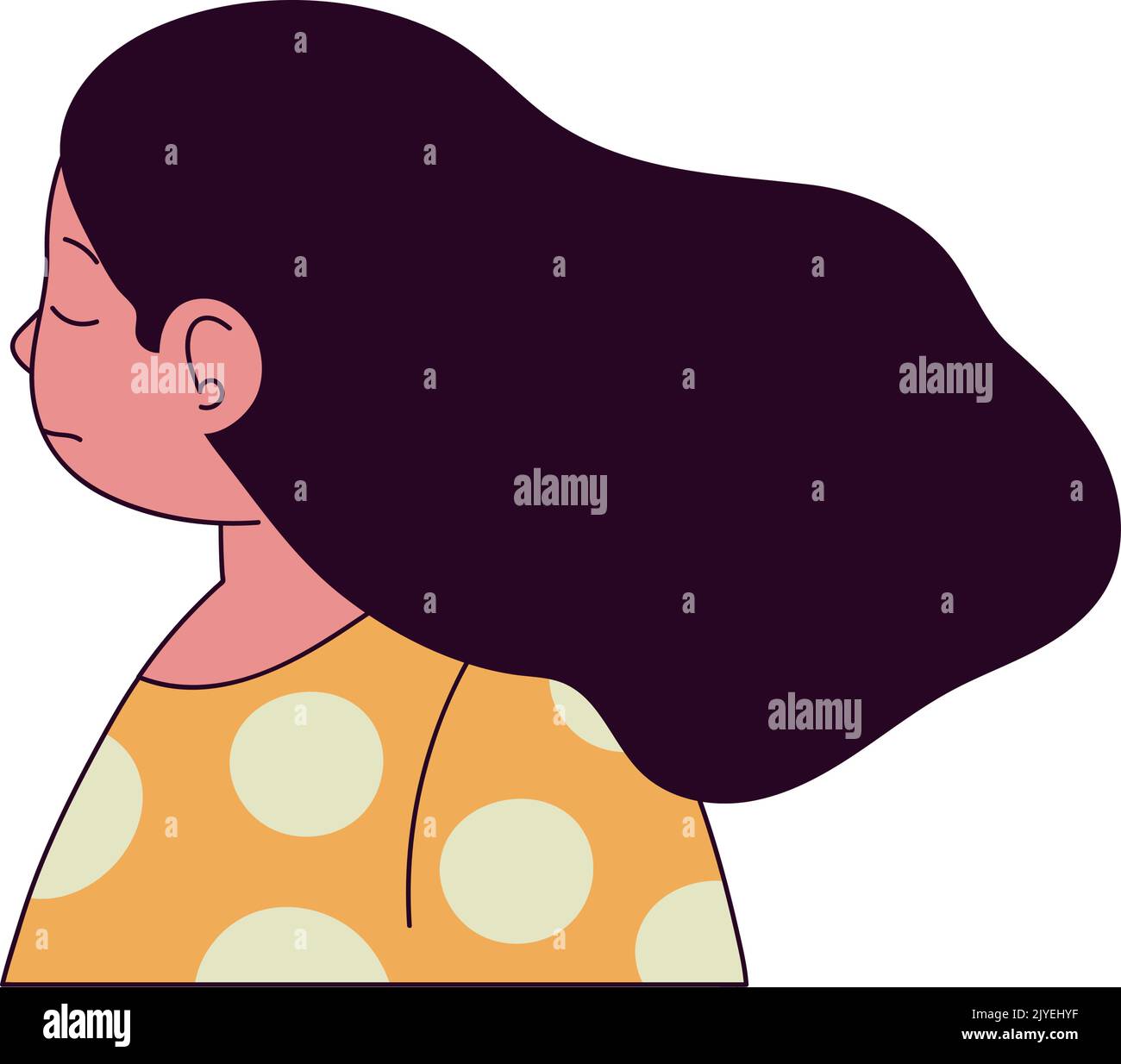 sad woman character Stock Vector Image & Art - Alamy
