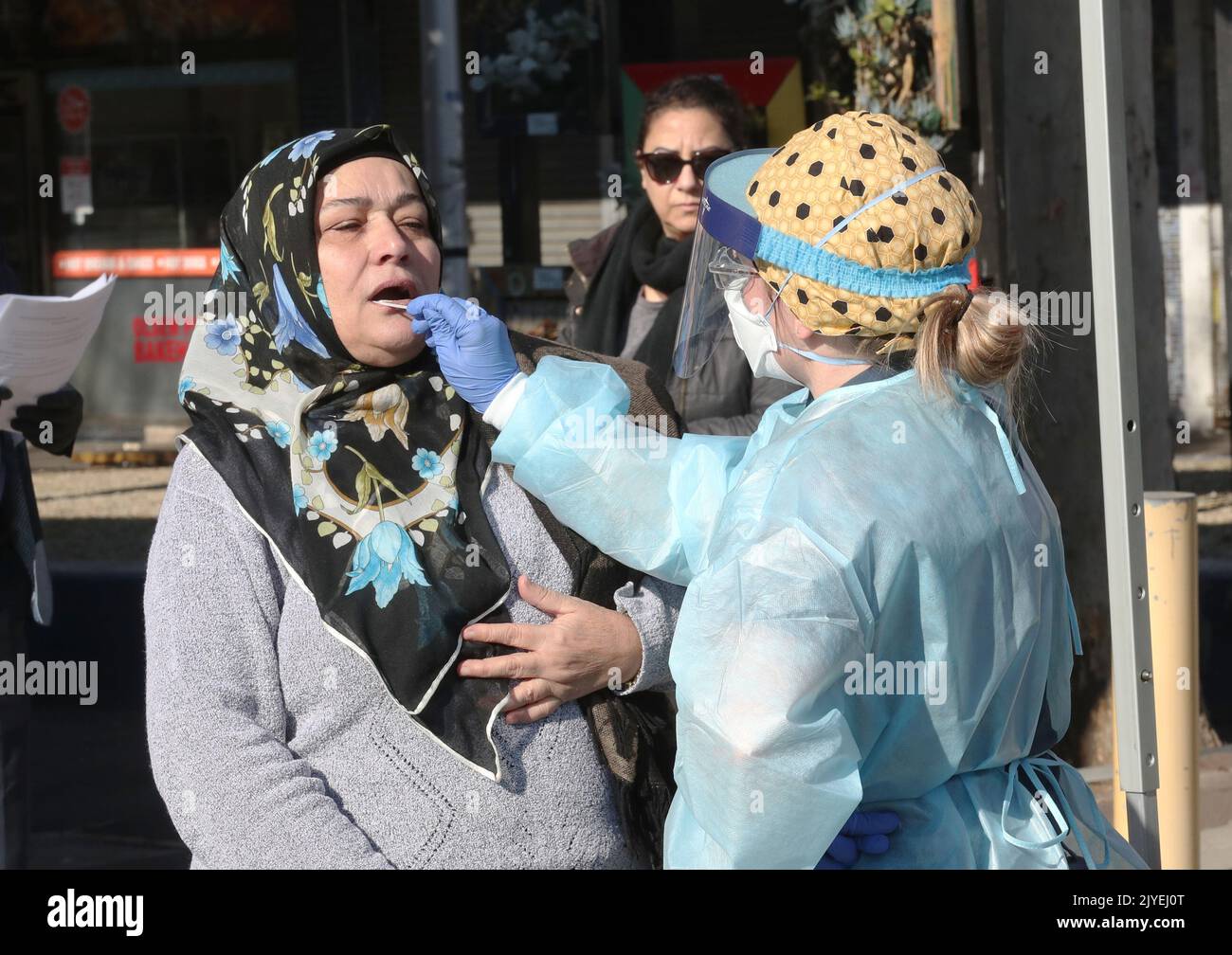 Covid-19 testing is conducted in Broadmeadows, Melbourne, Sunday, June ...