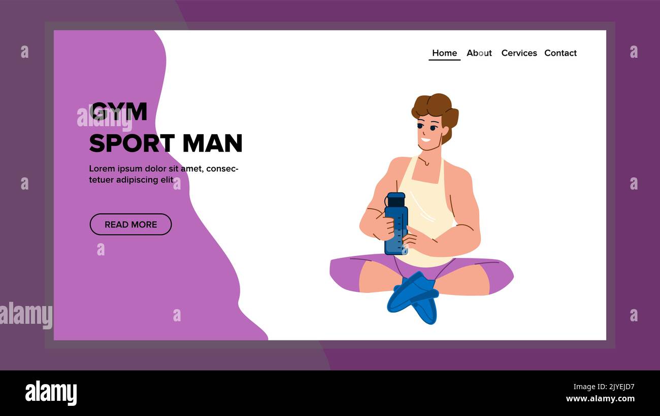 gym sport man vector Stock Vector Image & Art - Alamy