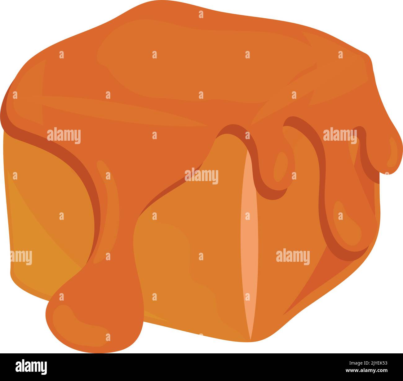 melted caramel candy Stock Vector Image & Art - Alamy