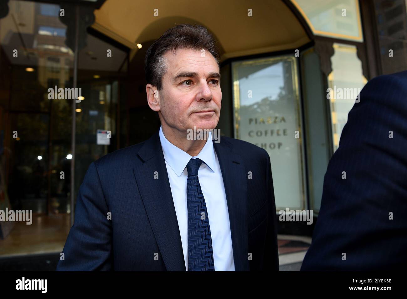 Timothy Steel is seen leaving Downing Centre District Court during a ...