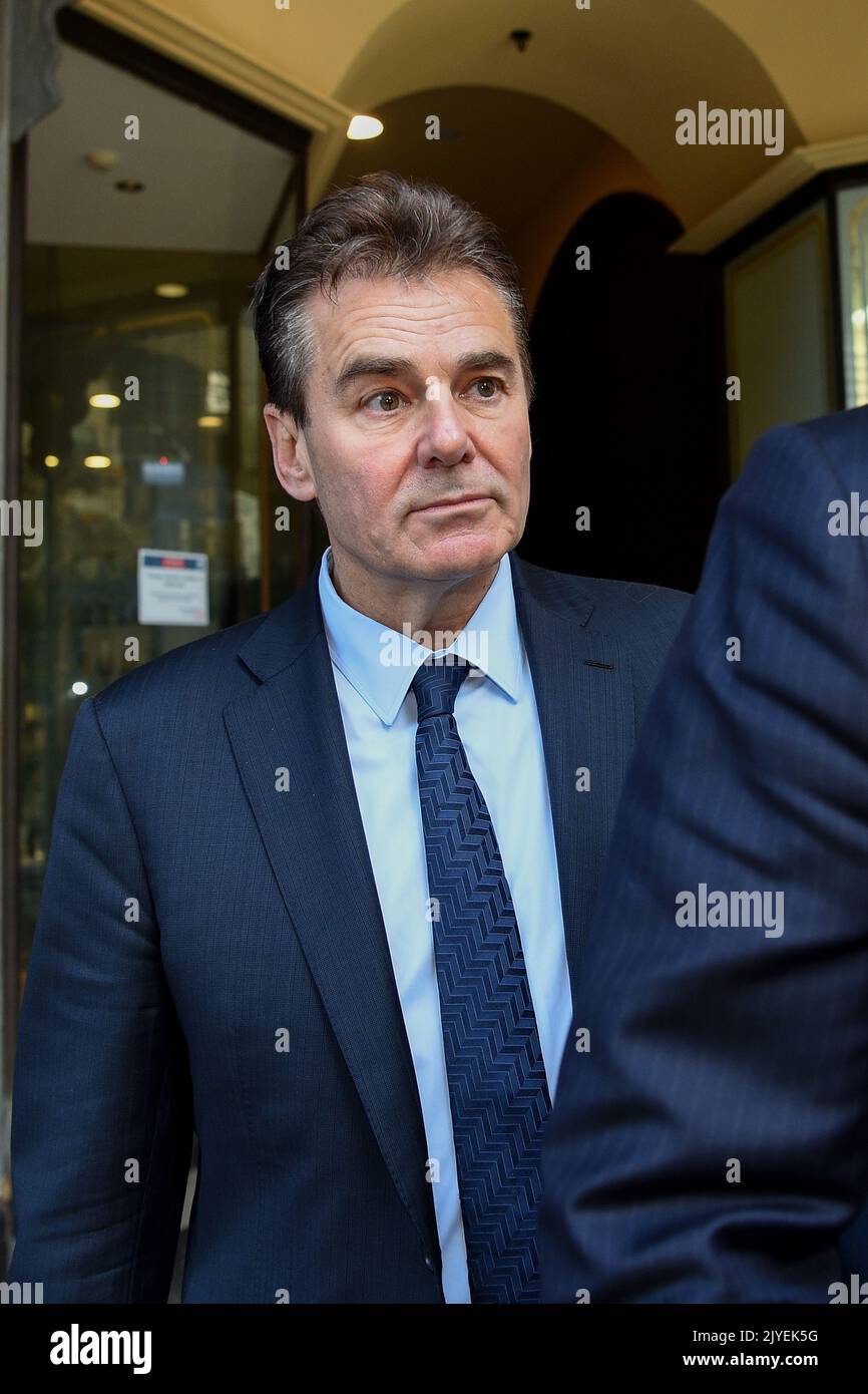 Timothy Steel is seen leaving Downing Centre District Court during a ...
