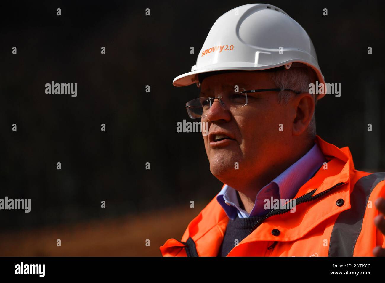 Prime Minister Scott Morrison at a press conference at the start of the ...