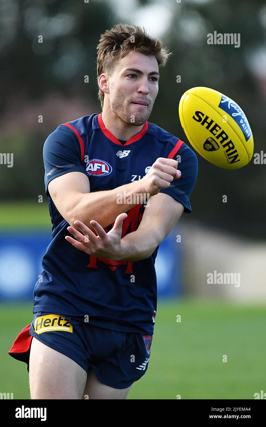 Jack Viney of the Demons is seen in action during an AFL Melbourne ...
