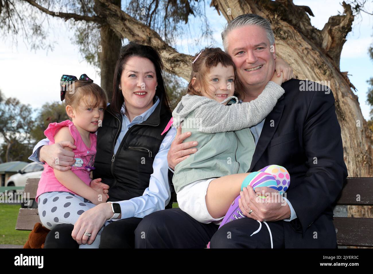 Australian Finance Minister Mathias Cormann poses for a photograph with ...
