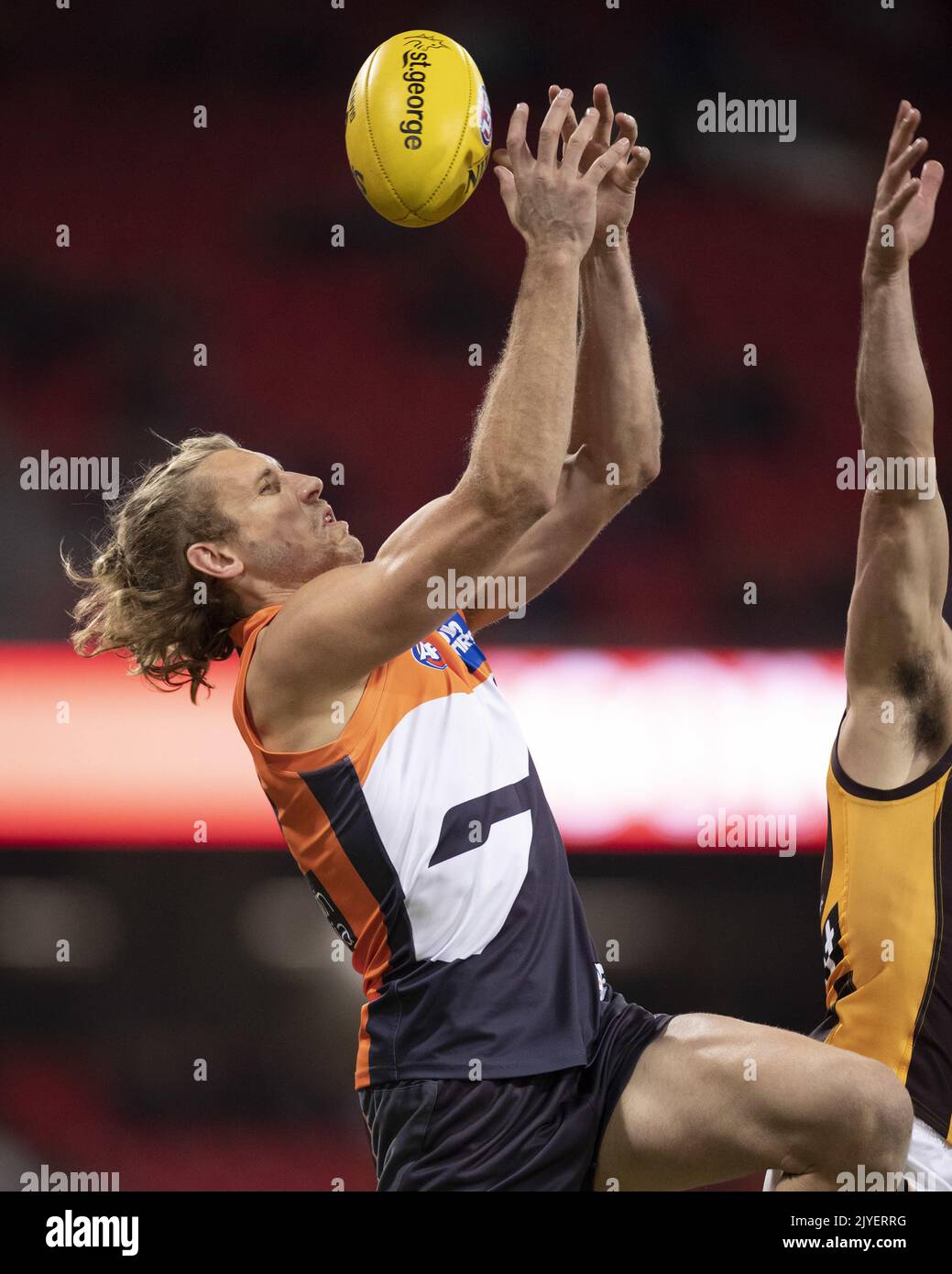 Nick Haynes of the Giants during the Round 5 AFL match between the GWS ...