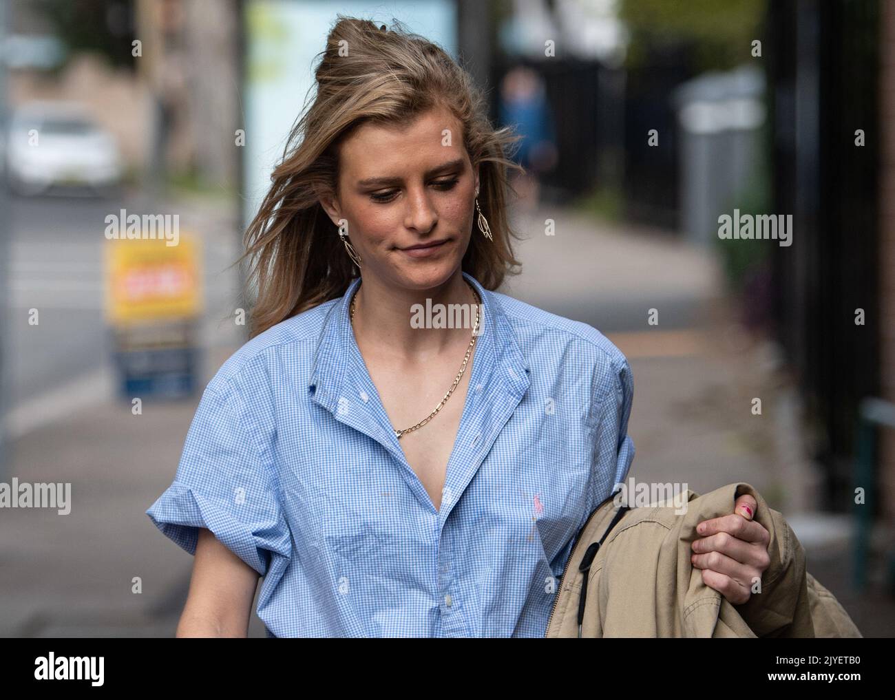 Sivan Dovale arrives at Waverley Local Court in Sydney, Tuesday, July 7 ...
