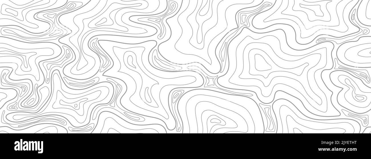 Topographic lines. seamless map background with geographical grid Stock ...