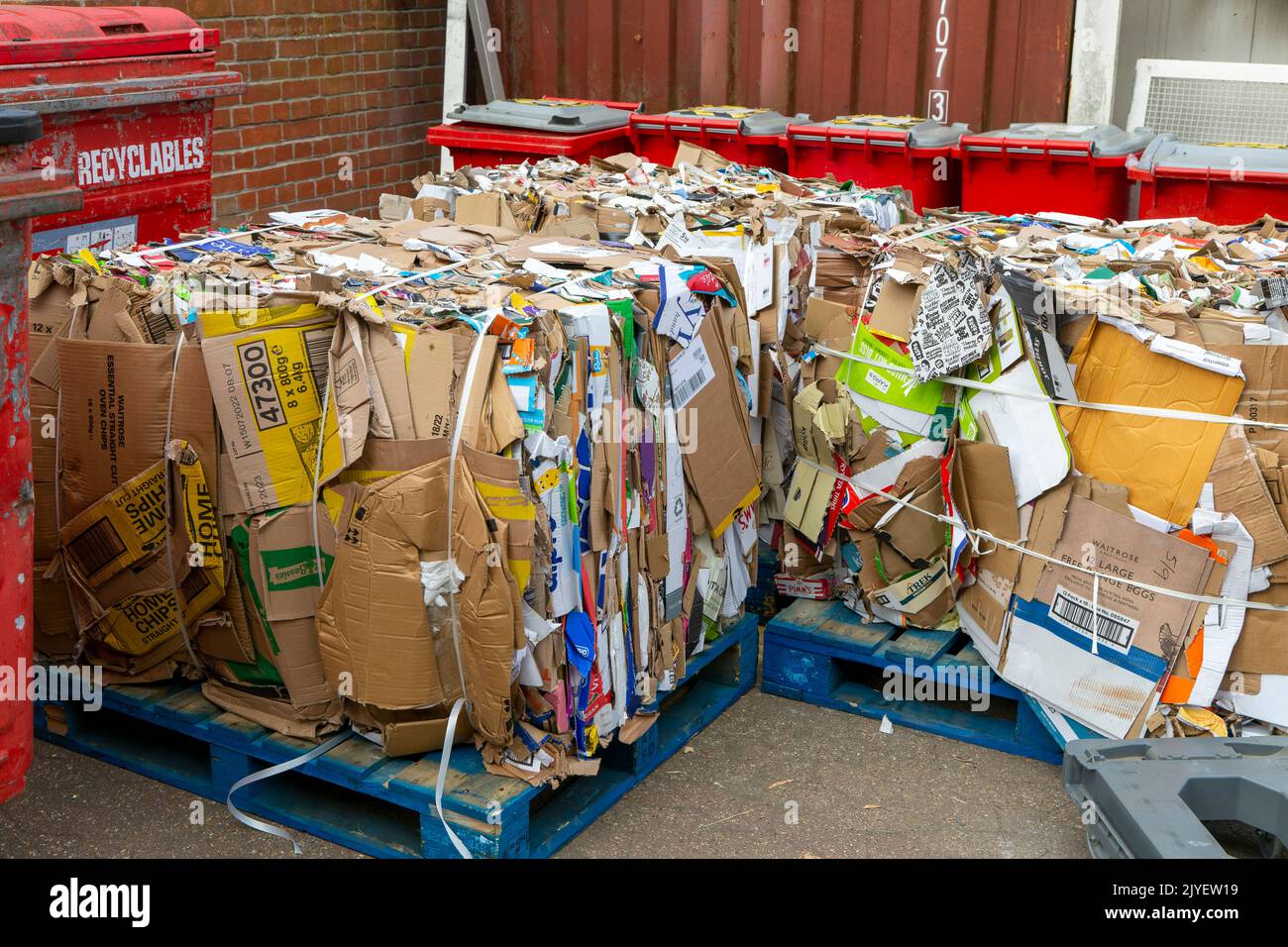 Compacted cardboard recycling hi-res stock photography and images - Alamy