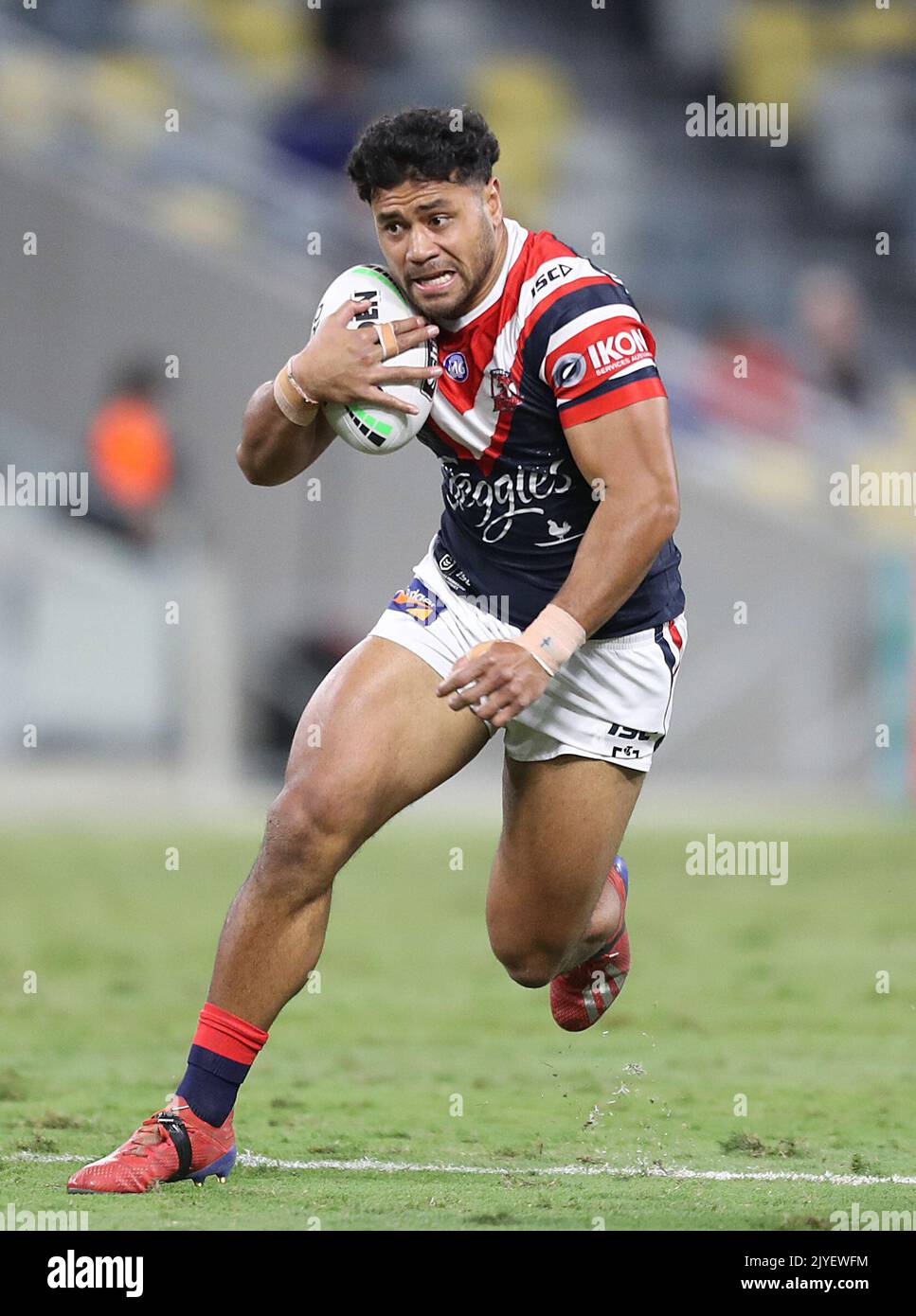 Poasa Faamausili of the Roosters during the Round 9 NRL match between ...