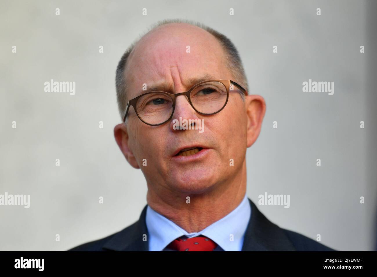 Acting Chief Medical Officer Professor Paul Kelly at a press conference ...