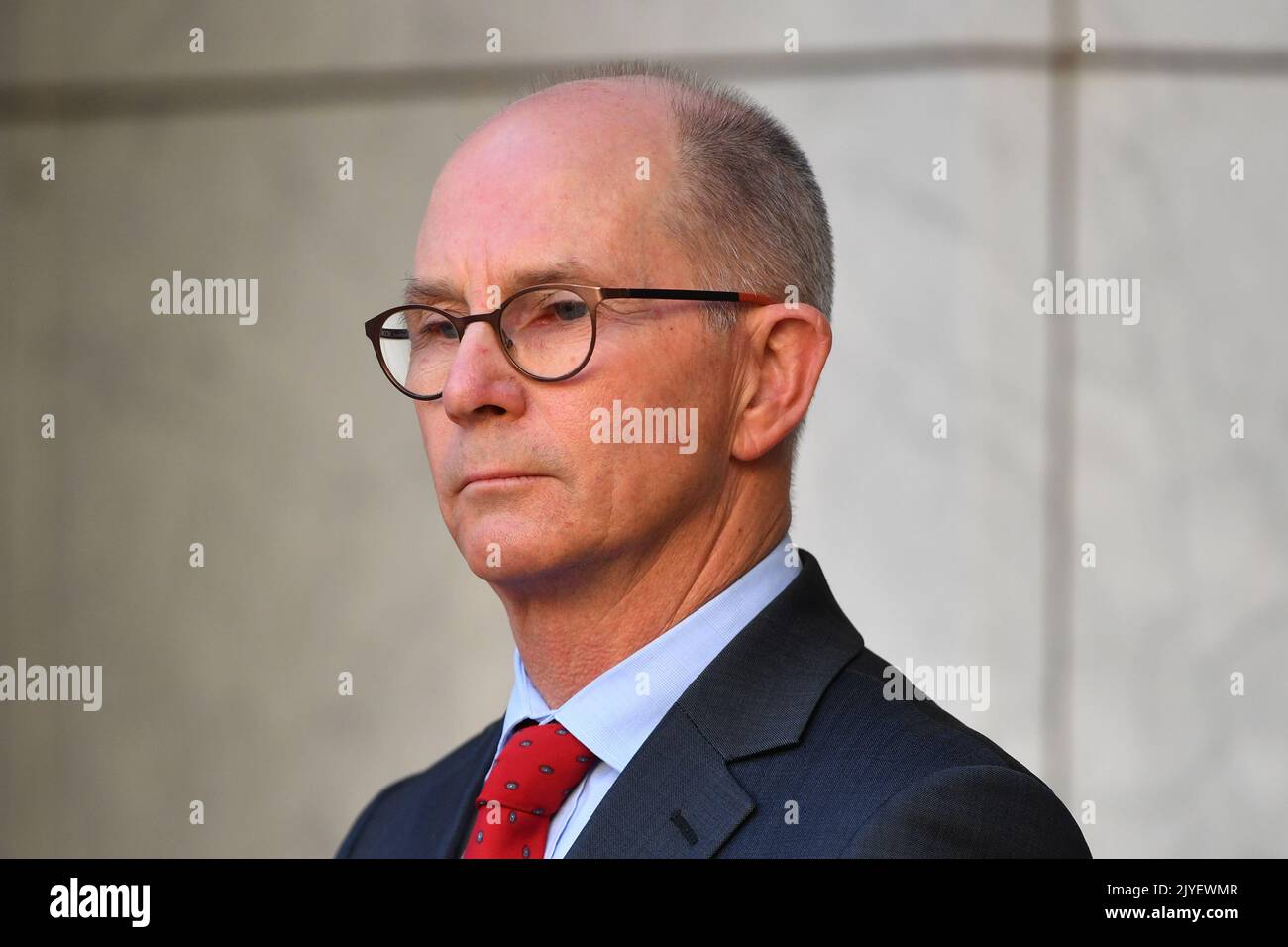 Acting Chief Medical Officer Professor Paul Kelly at a press conference ...