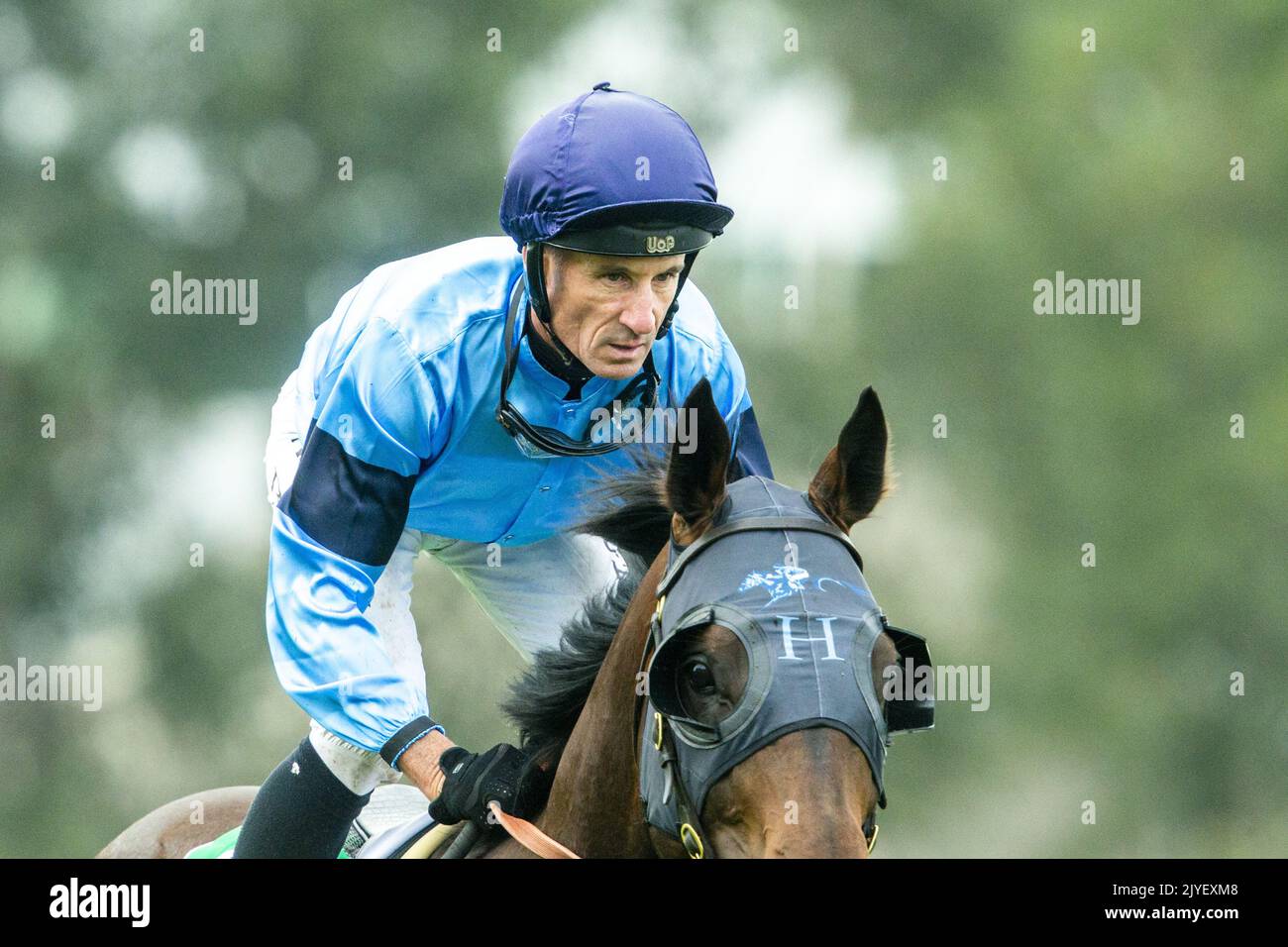 Jockey Glen Boss returns to scale after riding Edison to victory in ...