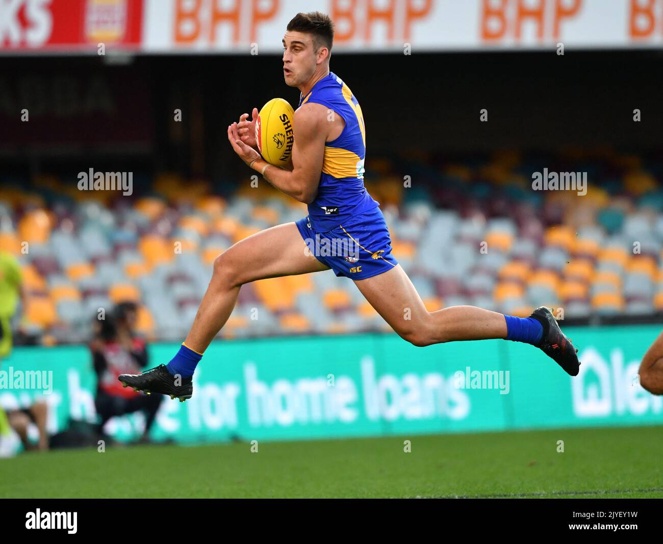 Elliot Yeo of the Eagles in action during the Round 6 AFL match between ...