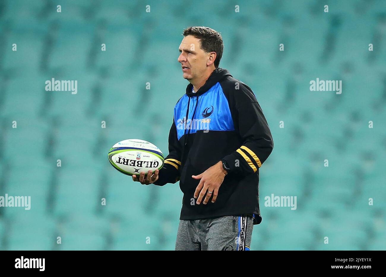 Western Force coach Tim Sampson pictured before the Round 2 Super Rugby ...