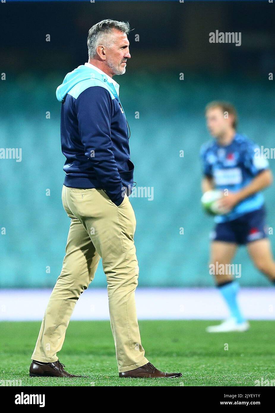 Waratahs coach Rob Penney pictured before the Round 2 Super Rugby match ...