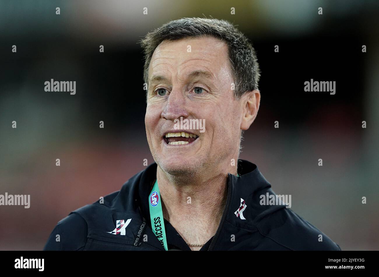 Bombers coach Josh Worsfold looks on during the Round 6 AFL match ...