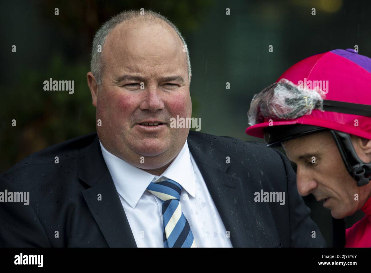 Trainer Brad Widdup is seen during Australian Turf Club Saturday at ...