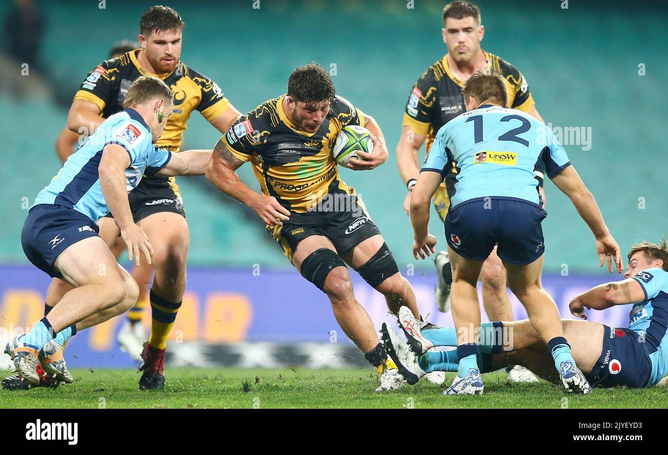 Brynard Stander of the Force runs the ball during the Round 2 Super ...