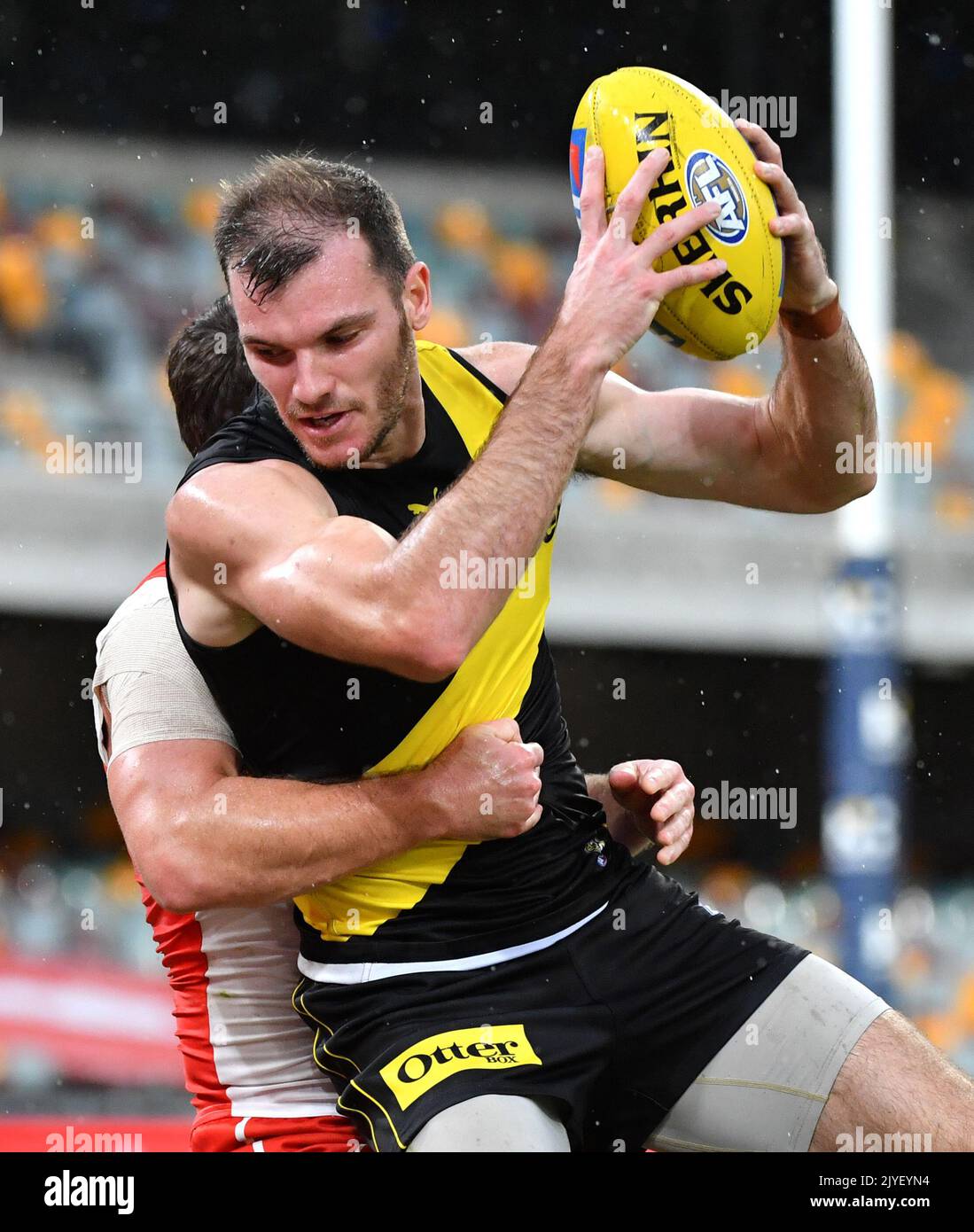 Kamdyn McIntosh of the Tigers in action during the Round 6 AFL match ...