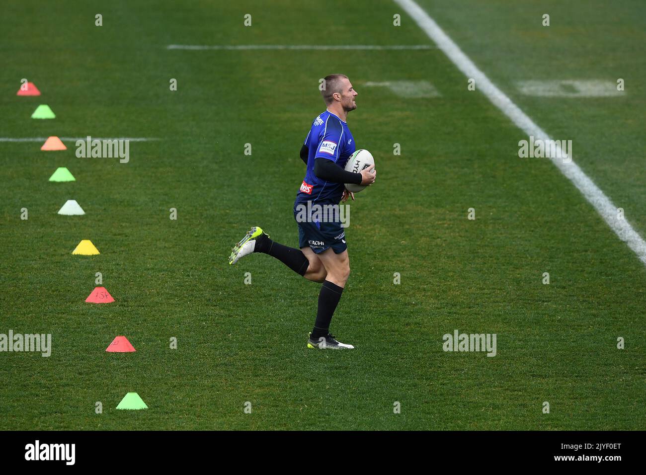 Kieran Foran during a Canterbury-Bankstown Bulldogs NRL training ...