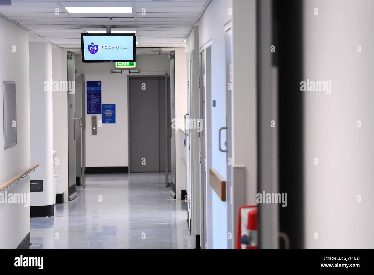 General view inside of the St Vincent's Hospital on the Park in ...