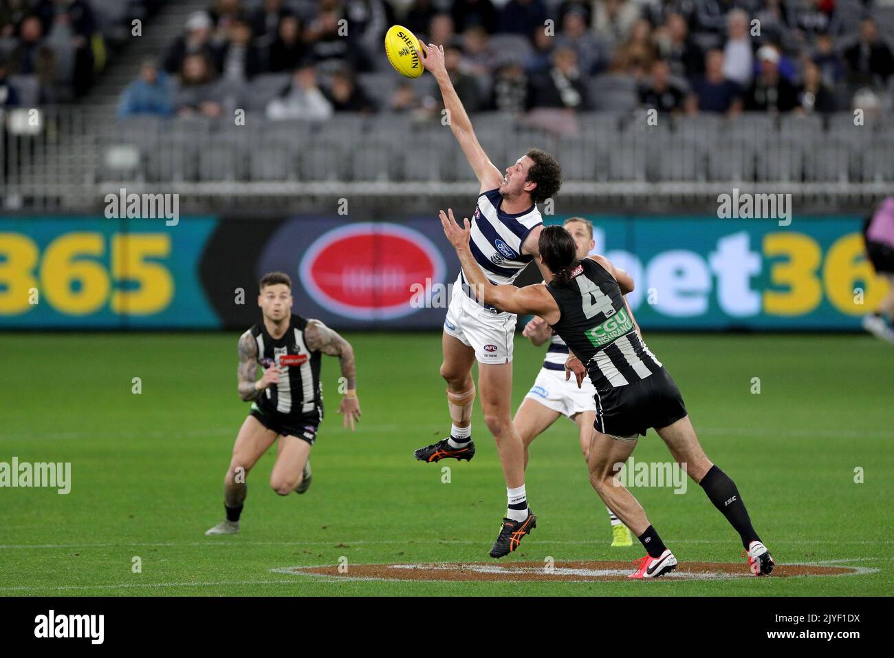 Darcy Fort of the Cats in action during the Round 7 AFL match between ...