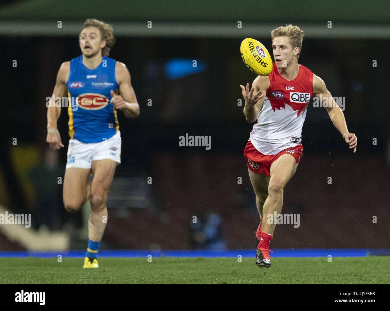 Dylan Stephens of the Swans during the Round 7 AFL match between the ...