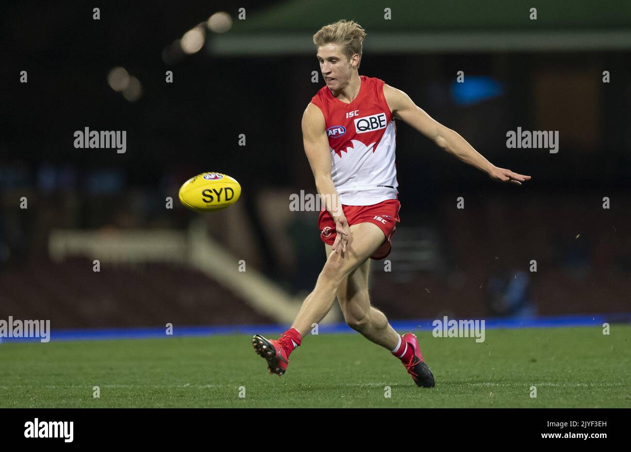 Dylan Stephens of the Swans during the Round 7 AFL match between the ...