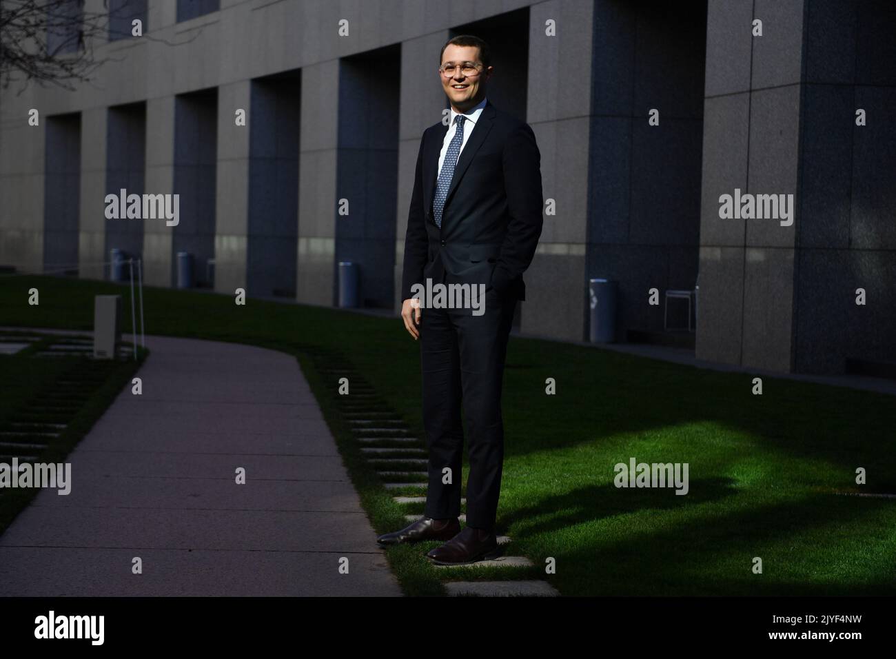 West Australian Nationals Acting State Director Lachlan Hunter poses of ...