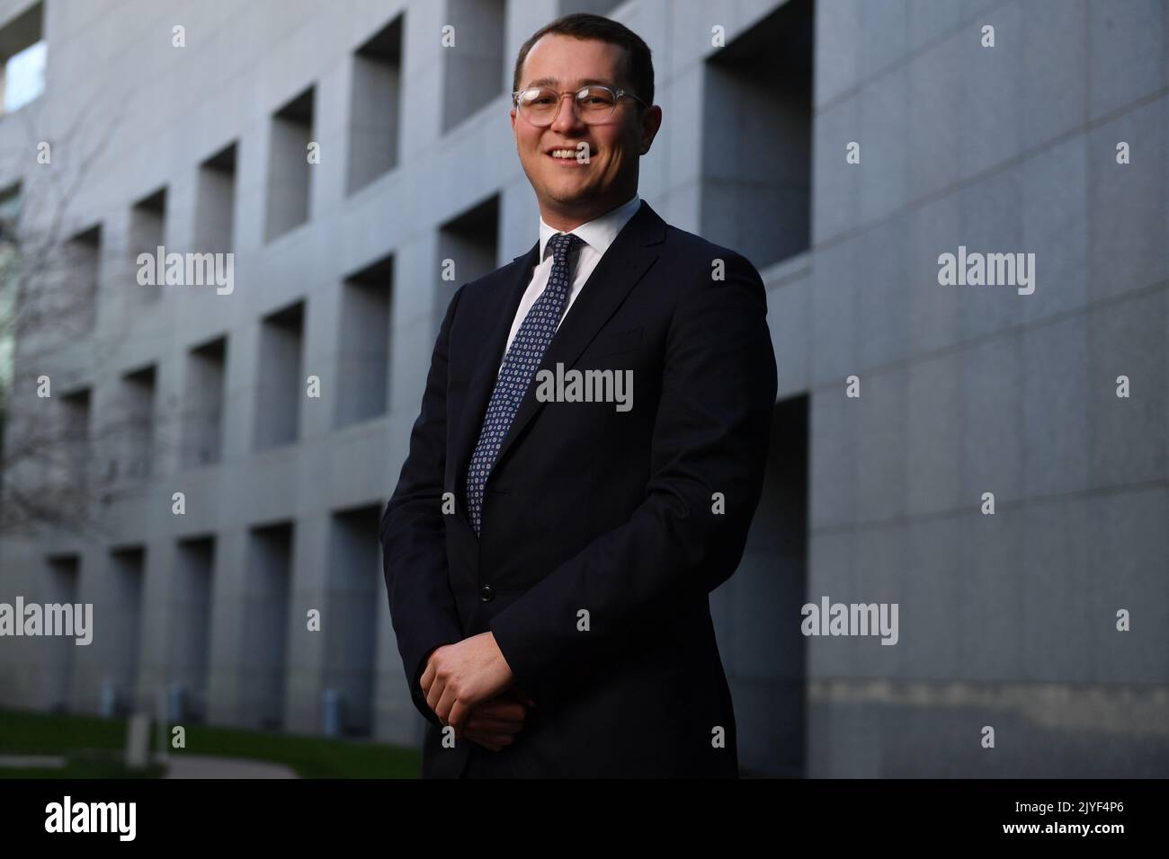 West Australian Nationals Acting State Director Lachlan Hunter poses of ...
