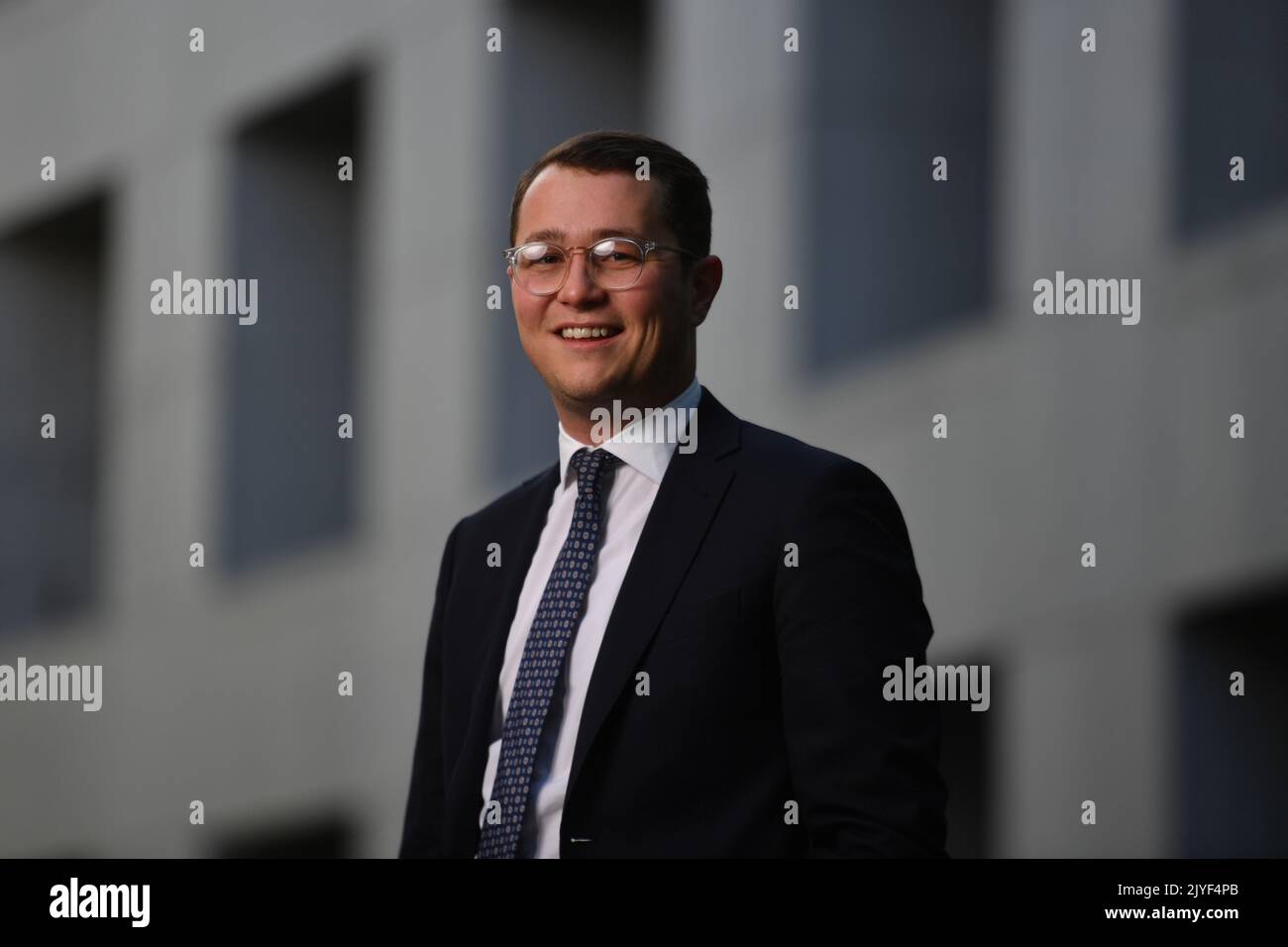 West Australian Nationals Acting State Director Lachlan Hunter poses of ...