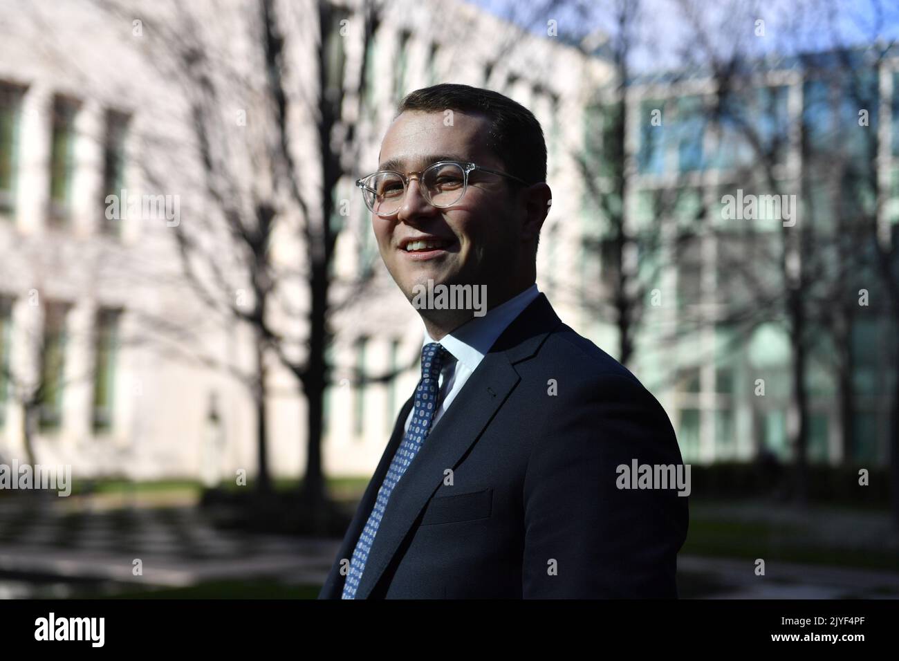West Australian Nationals Acting State Director Lachlan Hunter poses of ...
