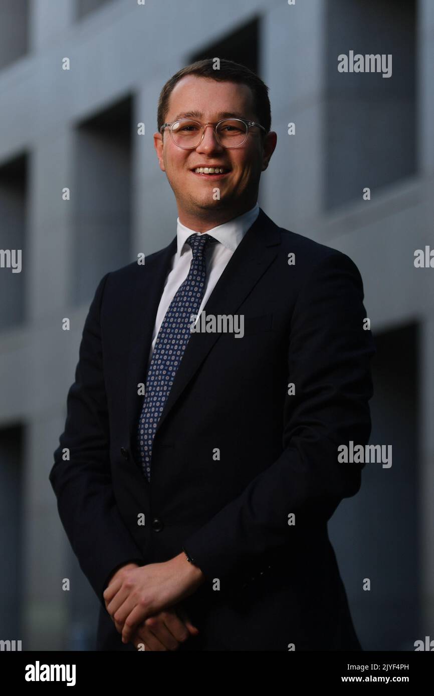 West Australian Nationals Acting State Director Lachlan Hunter poses of ...