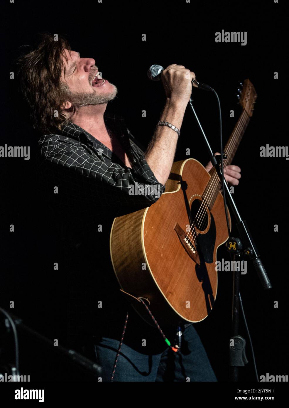 Australian musician Tex Perkins performs during a media preview of the ...