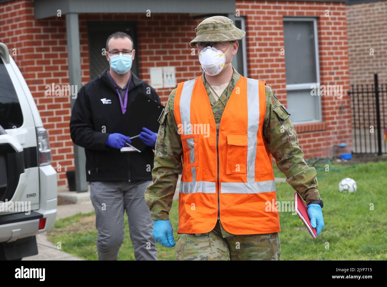 ADF personnel and a Victorian Department of Human Services officer are ...