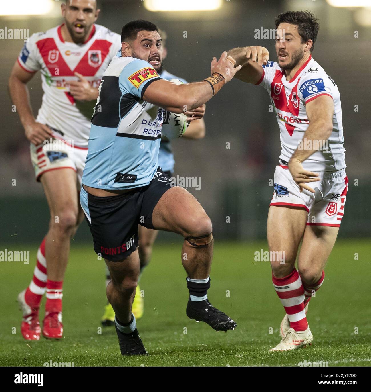 Royce Hunt of the Sharks during the Round 11 NRL match between the ...