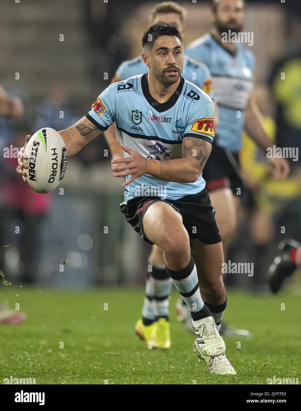 Shaun Johnson of the Sharks during the Round 11 NRL match between the ...