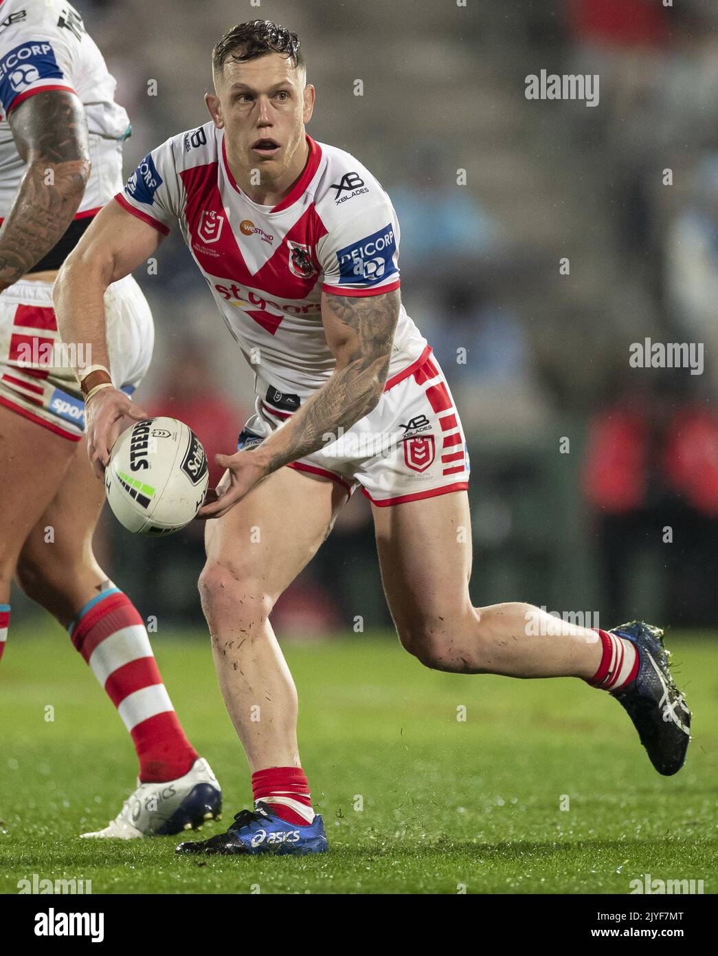 Cameron McInnes of the Dragons during the Round 11 NRL match between ...